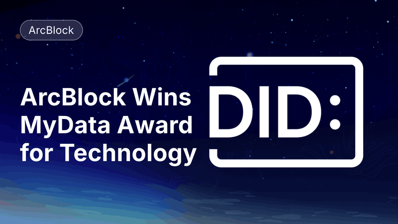 ArcBlock Wins MyData Award for Technology 2025
